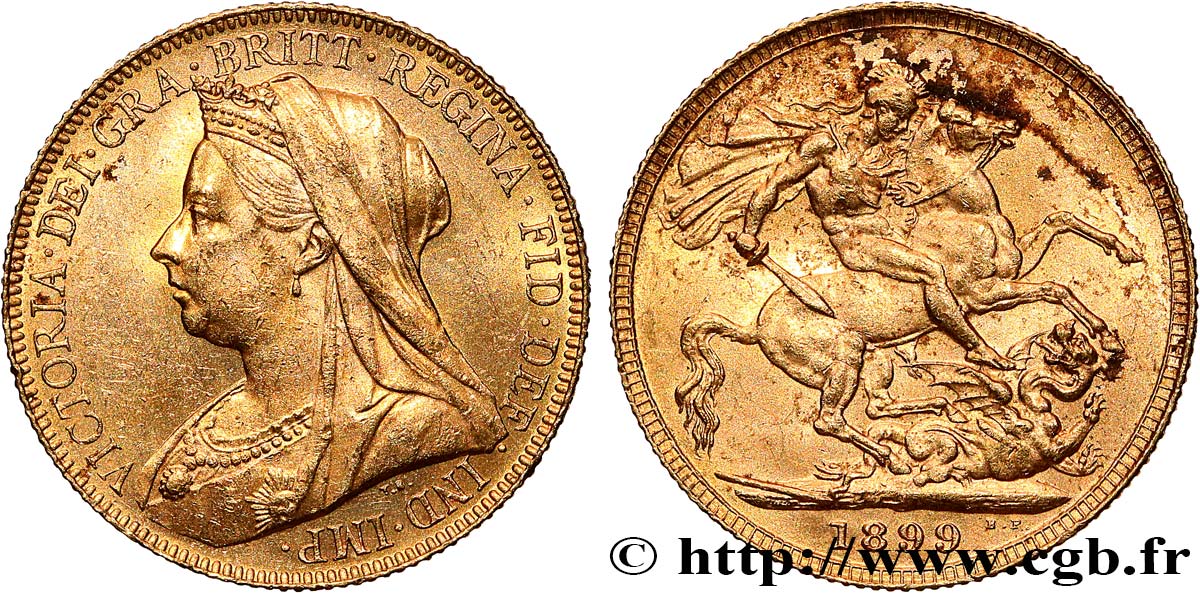 ROYAUME-UNI 1 Souverain Victoria 1899 Londres fwo_795118 Monde