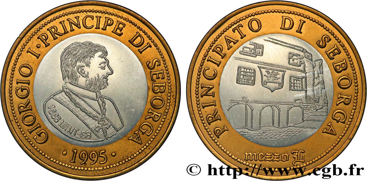 ITALY – PRINCIPALITY OF SEBORGA - GIORGIO Ier 1/2 Luigino 1995 fwo ...