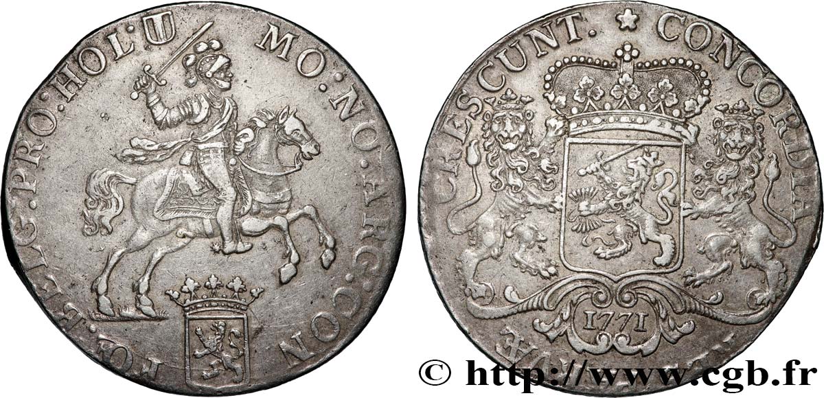 NETHERLANDS - HOLLAND Ducaton au cavalier 1771 fwo_830140 World coins