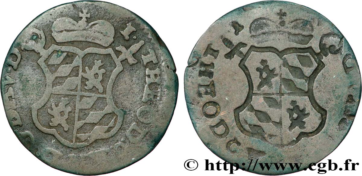 BELGIUM - PRINCE-BISHOPRIC OF LIÈGE 1 Liard Évéché de Liège frappe au ...