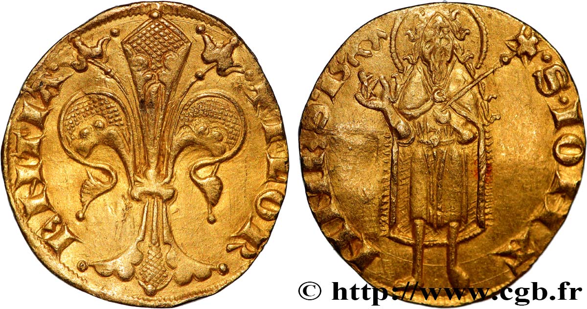 ITALY - FLORENCE - REPUBLIC Florin d'or, 4e série n.d. Florence fwo ...