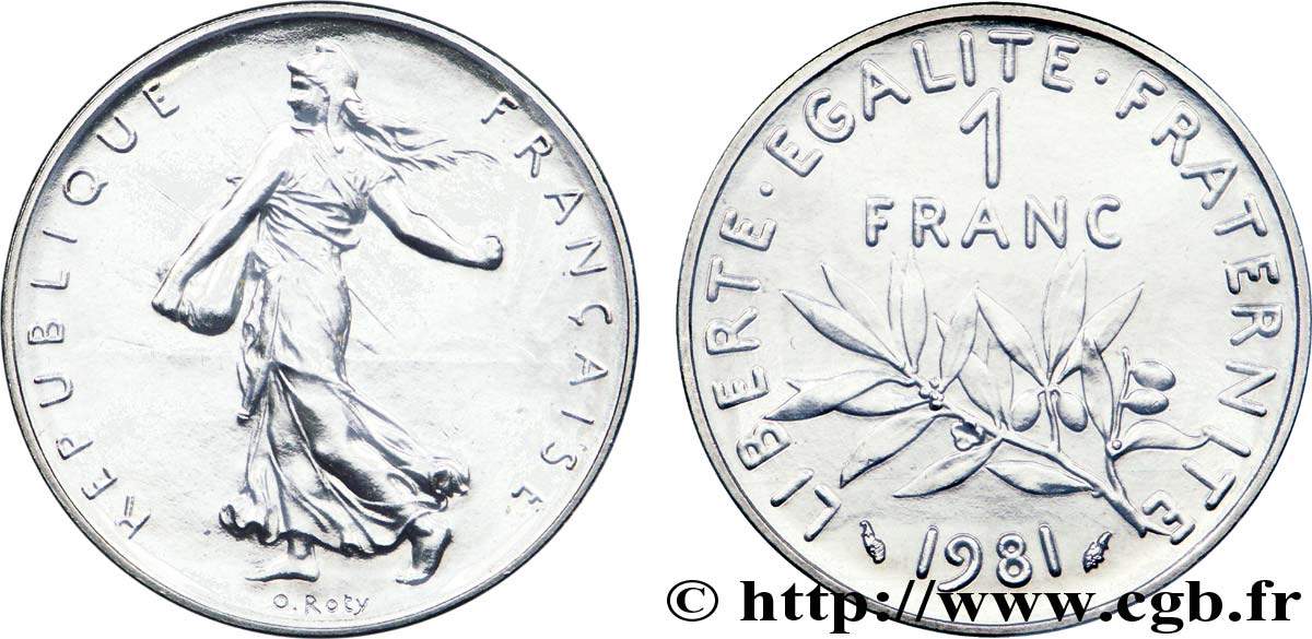 1 franc Semeuse, nickel 1981 Pessac F.226/26 v40_2262 Modernes