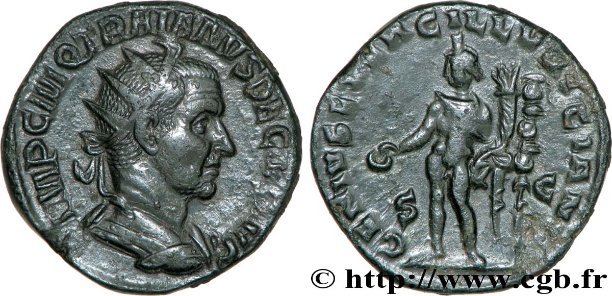 TRAJAN DECIUS Dupondius brm_177240 Roman coins