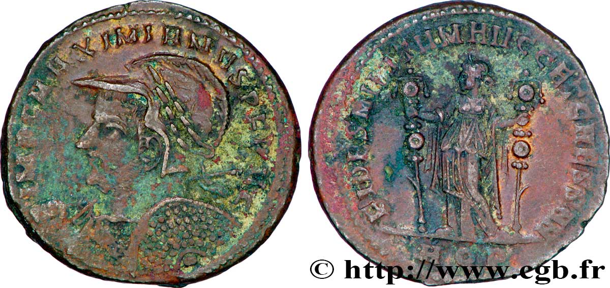MAXIMIEN HERCULE Follis ou nummus brm_297002 Romaines