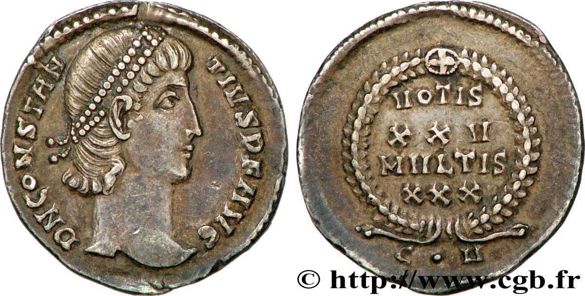 CONSTANCE II Argenteus brm_314618 Romaines