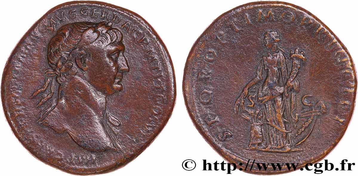 TRAJANUS Sesterce brm_734466 Roman coins