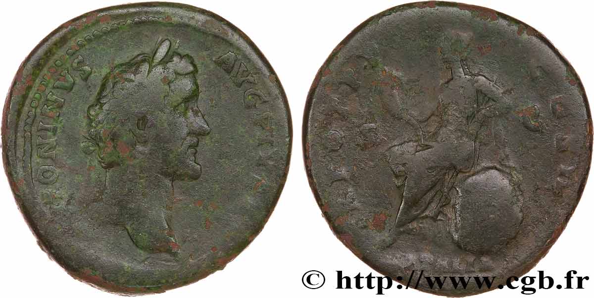ANTONIN LE PIEUX Sesterce brm_767189 Romaines