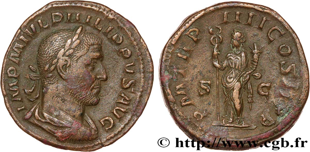 PHILIPPUS Sesterce brm_789710 Roman coins