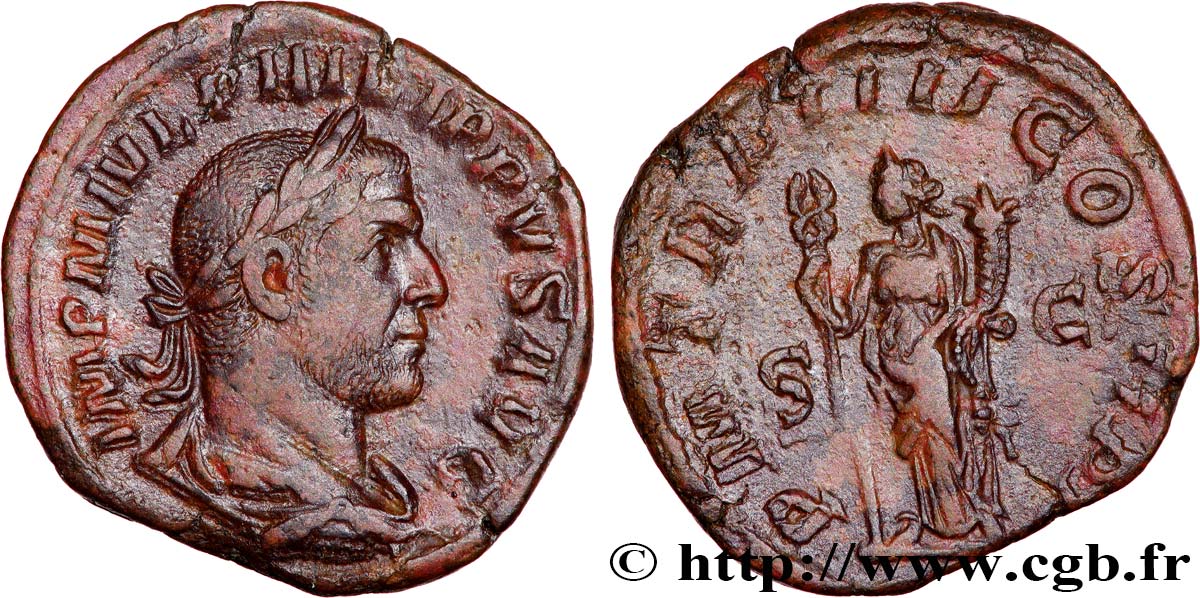 PHILIPPUS Sesterce brm_821936 Roman coins
