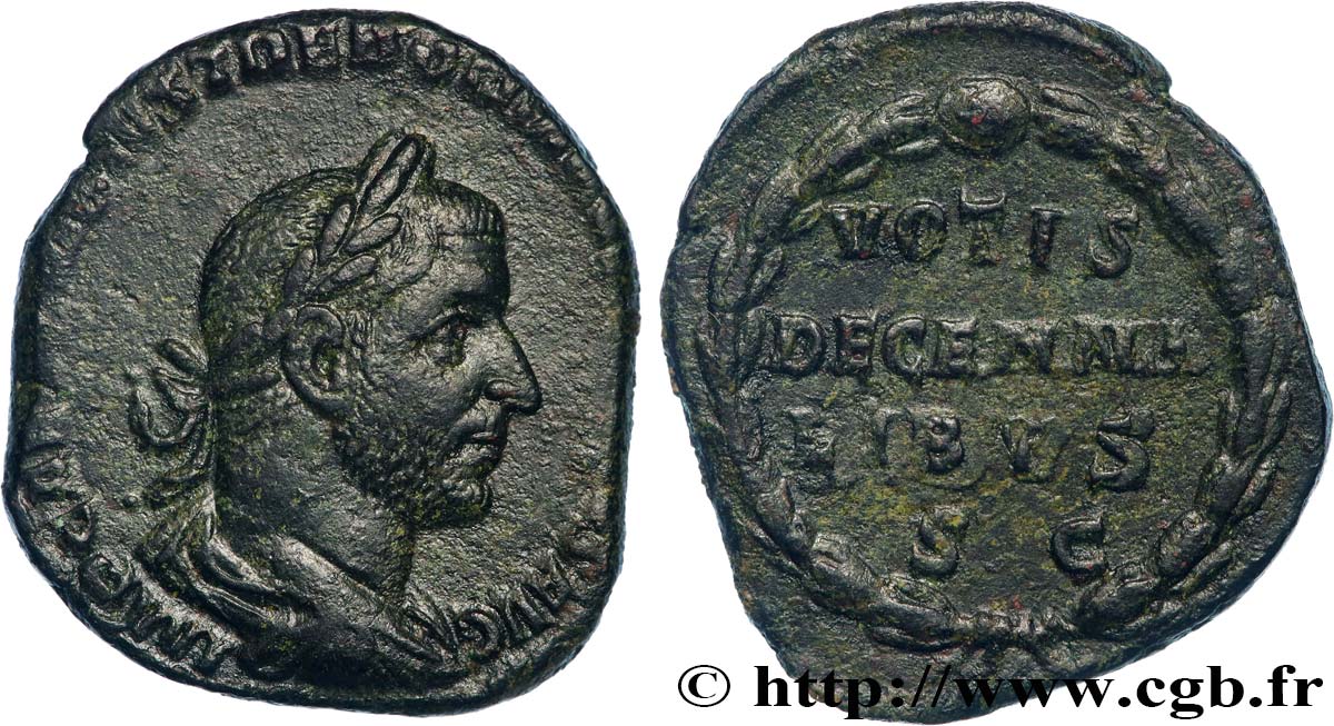 TREBONIANUS GALLUS Sesterce brm_827294 Roman coins