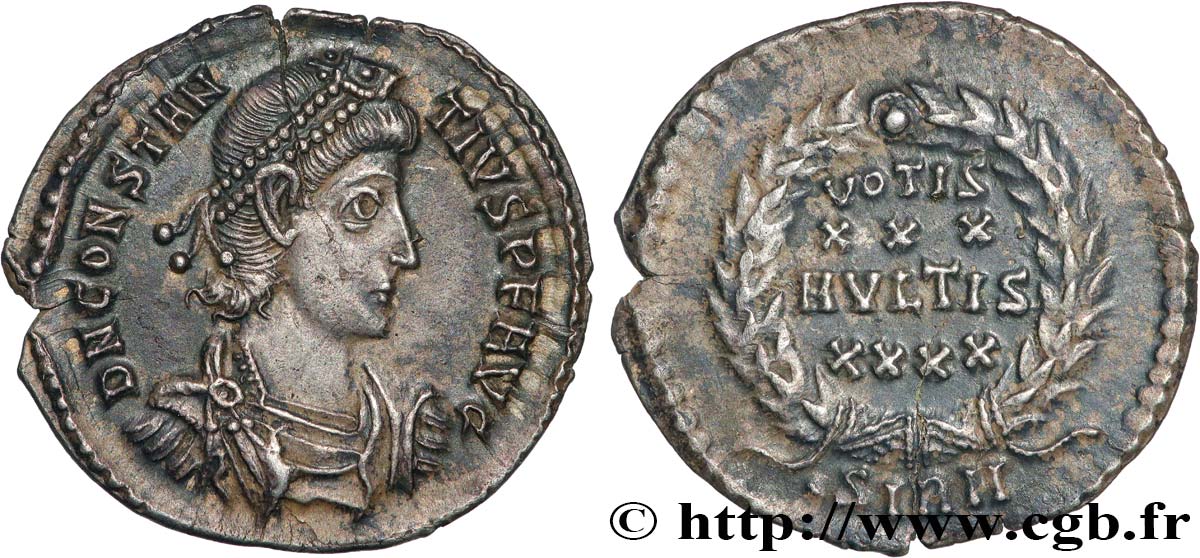 CONSTANCE II Argenteus brm_832566 Romaines