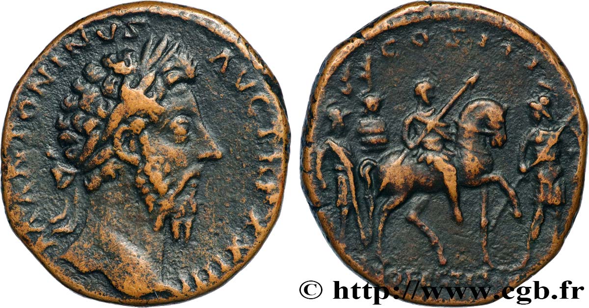 MARCUS AURELIUS Sesterce brm_851906 Roman coins
