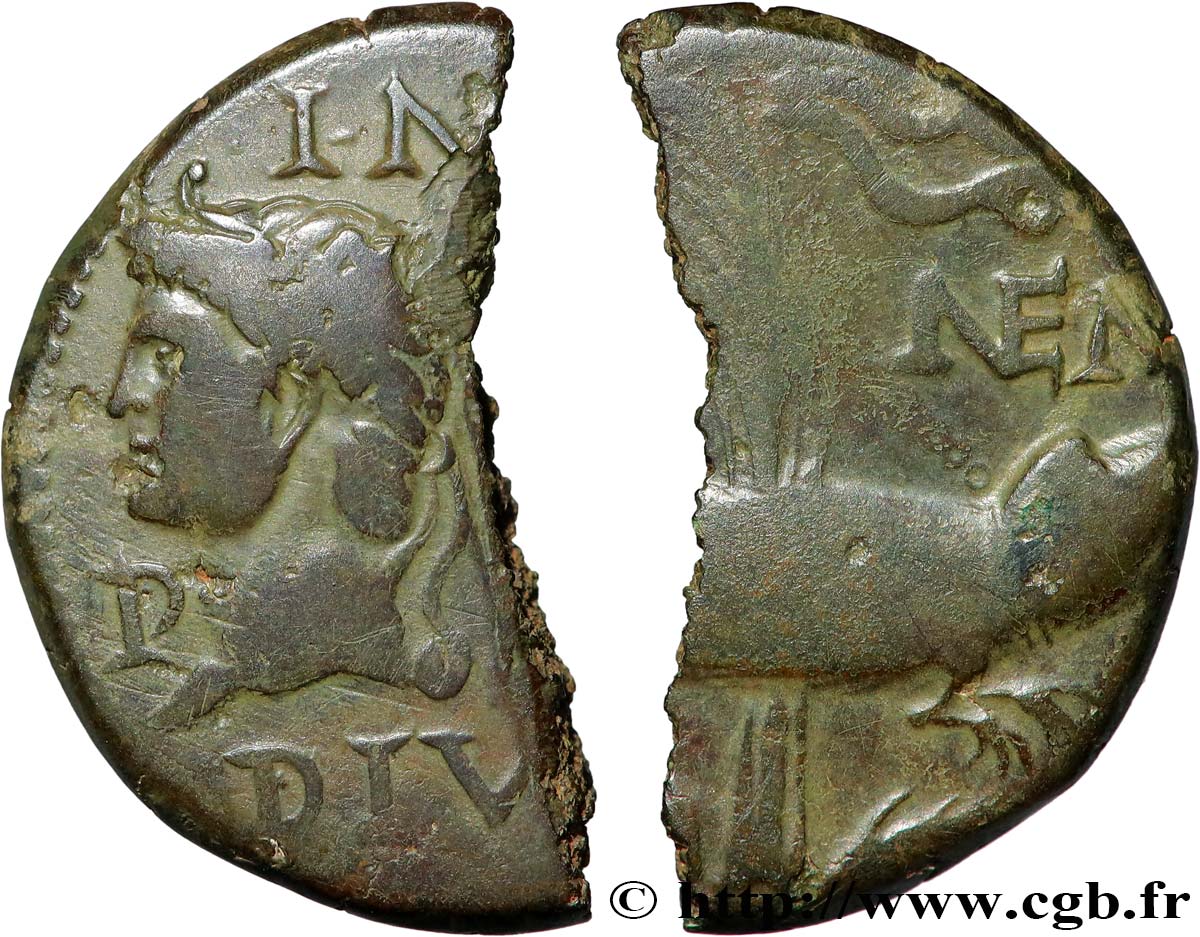 AUGUSTUS and AGRIPPA Dupondius brm_853549 Roman coins